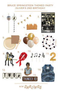 Oliver's 2nd Birthday: A Bruce Springsteen Themed Party - New Darlings